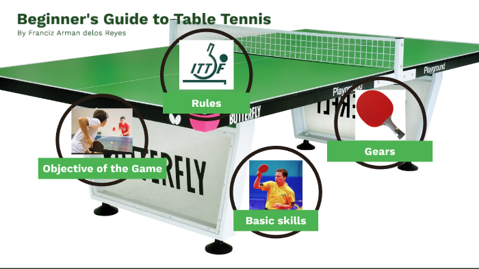 A Beginner's Guide to Playing Table Tennis by Franciz Arman delos Reyes ...