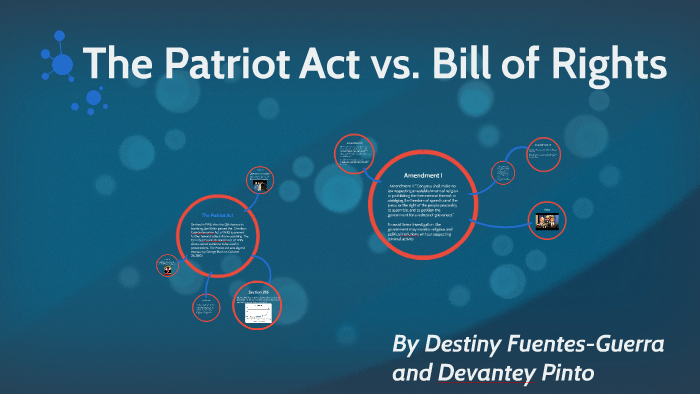 The Patriot Act vs. Bill of Rights by Devantey Pinto on Prezi