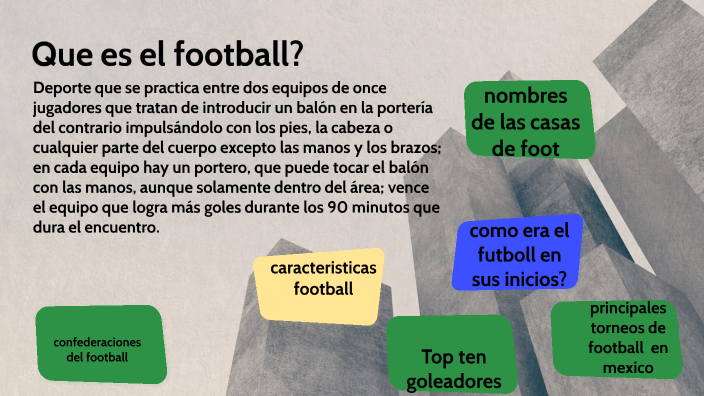 Que es el football? by MONTEJO FERNANDEZ DAVID on Prezi