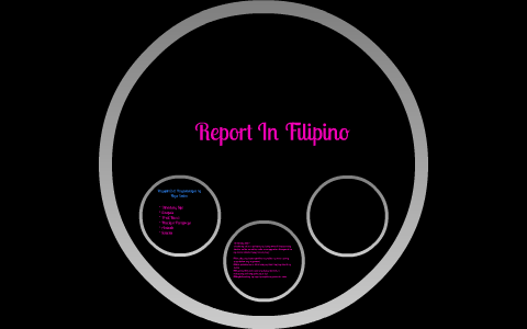 Report In Filipino by on Prezi
