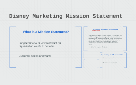 Disney Marketing Mission Statement by Oscar Naranjo on Prezi