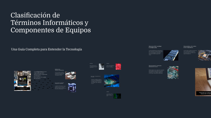 Clasificación de Términos Informáticos y Componentes de Equipos by ...