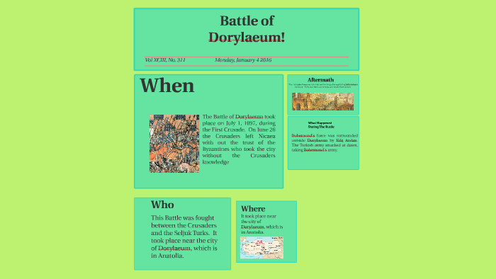 Battle of Dorylaeum! by Paige Gordon on Prezi