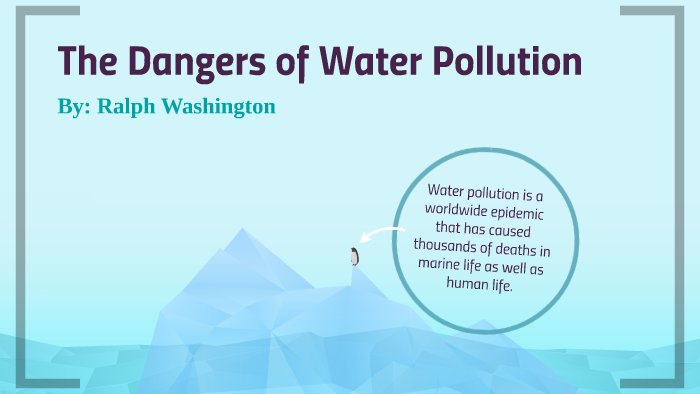 The Dangers of Water Pollution by Miriam Washington