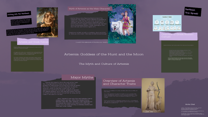 Artemis: Goddess of the Hunt and the Moon by Morgan Davis on Prezi