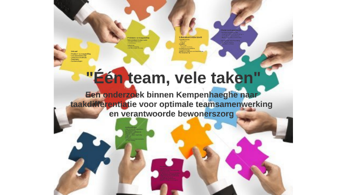 "Één team, vele taken" by on Prezi
