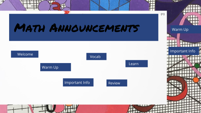 Math Announcements by Mollie Mentzer on Prezi