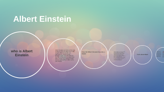 who is Albert Einstein by Emma Gravestock on Prezi