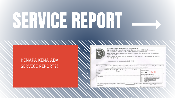 service report & pest control checklist by dazayana daud on Prezi