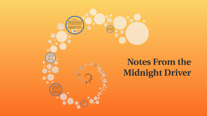 Notes From the Midnight Driver by cheyanne ojr on Prezi
