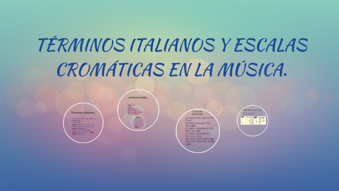 PRINCIPALES PALABRAS ITALIANAS EN LA MÚSICA. by Isabel Roque on Prezi