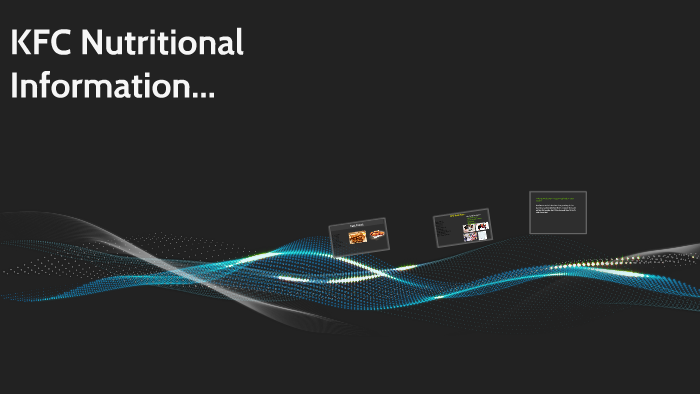 KFC Nutritional Information by Daisy Roberts