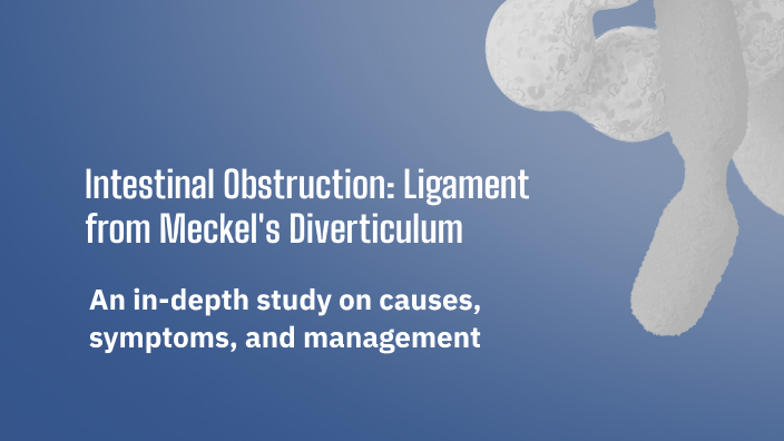 Intestinal Obstruction: Ligament from Meckel's Diverticulum by Arabella ...