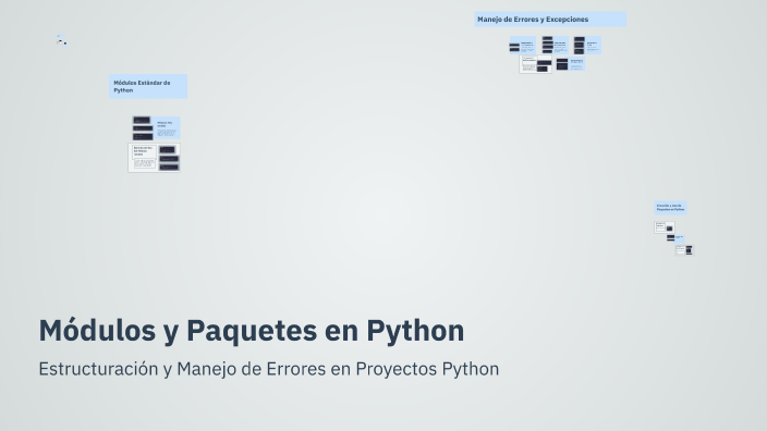 Módulos y Paquetes en Python by Derek on Prezi