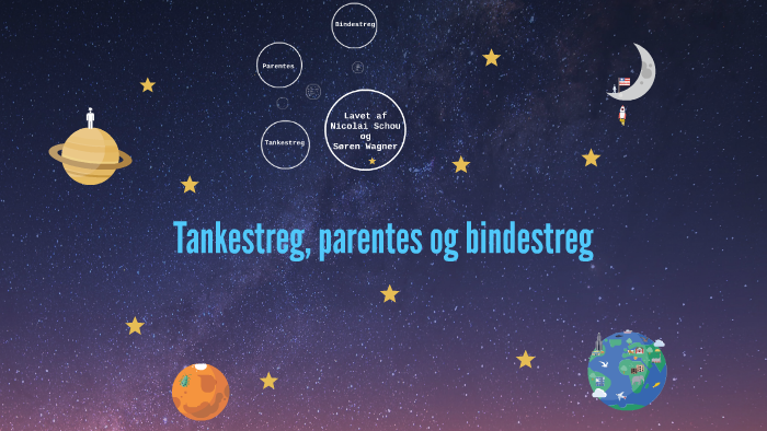 Tankestreg, parentes og bindestreg by Søren Wagner