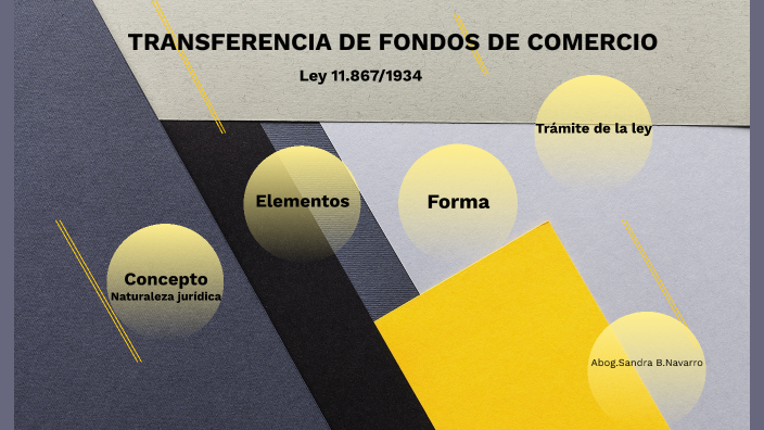 TRANSFERENCIA DE FONDOS DE COMERCIO by Sandra Beatriz Navarro on Prezi