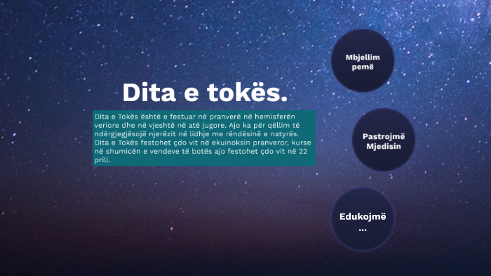 Dita e tokes by Besjana Arapi on Prezi