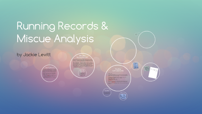 Running Records by jackie levitt