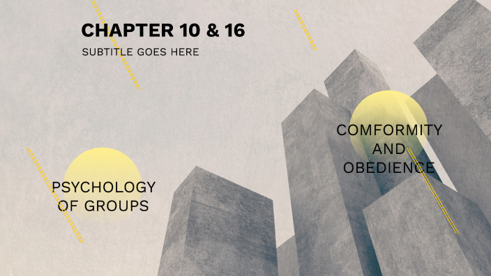 The Psychology of Groups & Conformity and Obedience by Laura Martinez ...