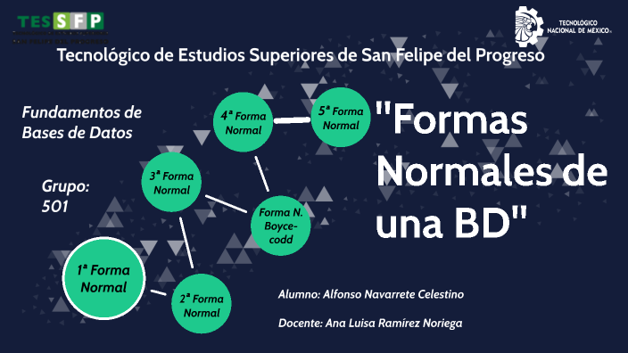 Formas Normales de una Base de Datos by Alfonso Navarrete on Prezi
