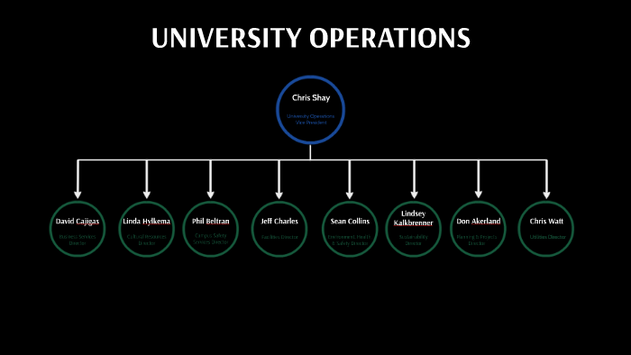University Operations Hierarchy by Michelle Coleman on Prezi
