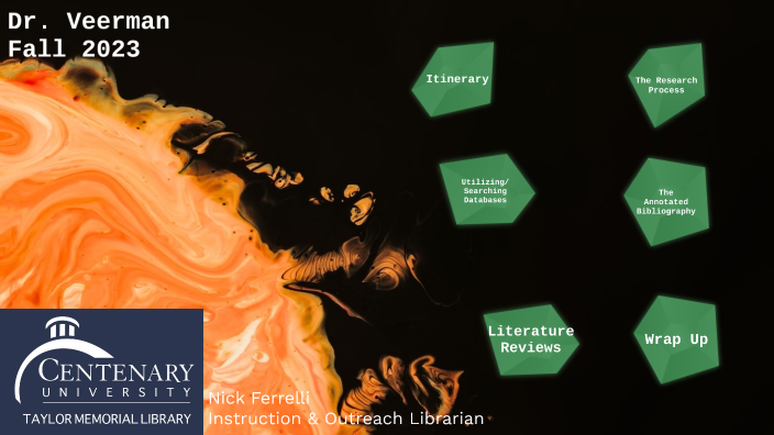 Dr. Veerman Fall 2023 by Nick Ferrelli on Prezi