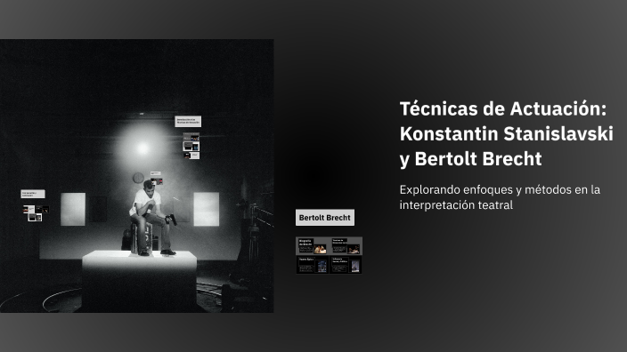 Técnicas de Actuación: Konstantin Stanislavski y Bertolt Brecht by ...