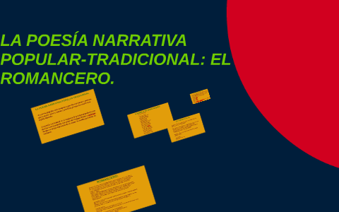 LA POESÍA NARRATIVA POPULAR-TRADICIONAL: EL ROMANCERO. by Esther ...