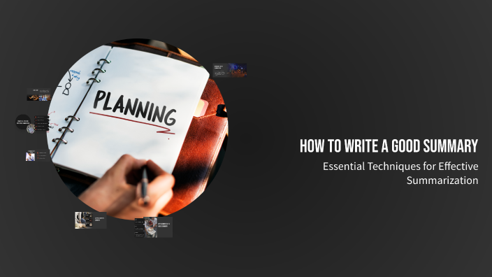 How to Write a Good Summary by Barbara Magro on Prezi