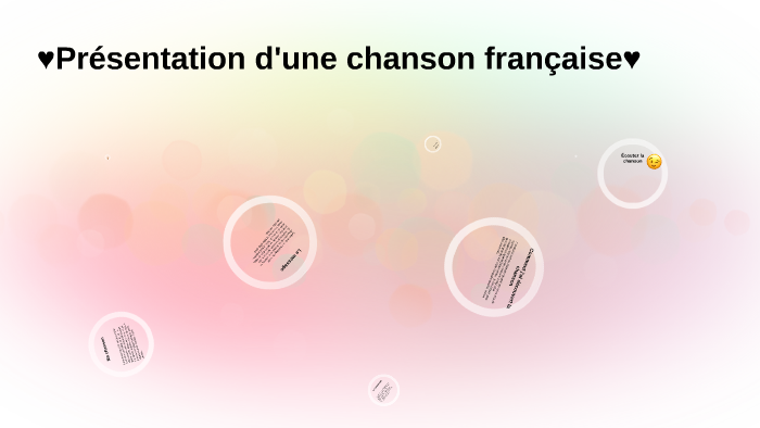 Présentation d'une chanson française by Sofia Savoiardo on Prezi