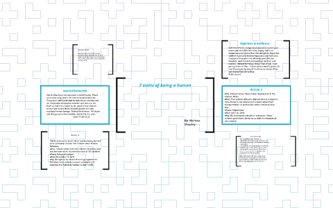 7 traits of being a human by melissa shepley on Prezi