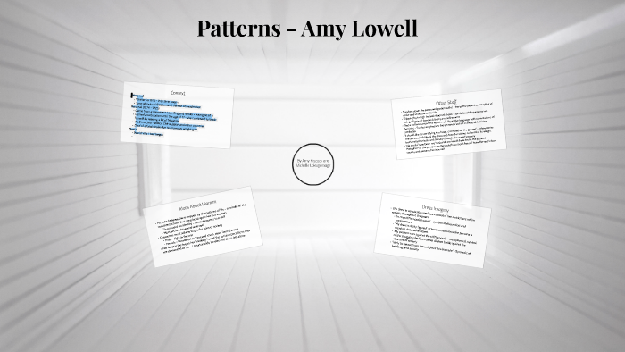 Pattern - Amy Lowell by Michelle Lokugamage on Prezi