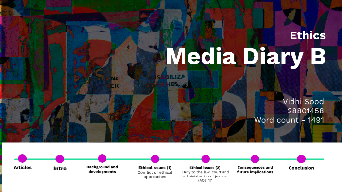 Ethics Media Diary B by Vidhi S on Prezi