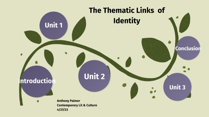 Multimedia Presentation - The Thematic Links of Identity - Anthony ...