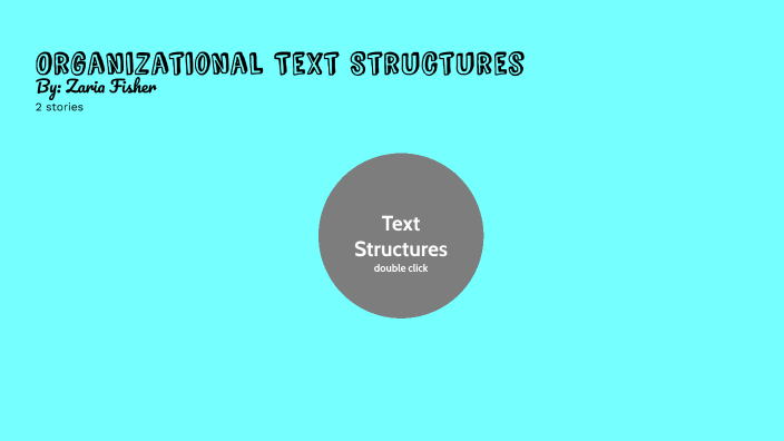 Organizational Text Structures by ZARIA FISHER on Prezi