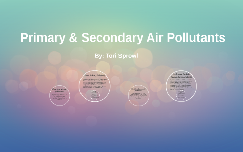 Primary & Secondary Air Pollutants by Tori Sprowl on Prezi