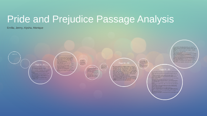 Pride and Prejudice Passage Analysis by Emilia BR on Prezi