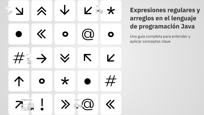 Expresiones regulares y arreglos en el lenguaje de programación Java by ...