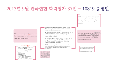 Blinking is an involuntary action that protects the eye. by Jamie Song ...