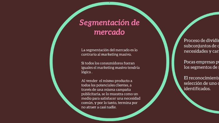 Modulo 2 3 Segmentación De Mercado By Ana Dávila On Prezi