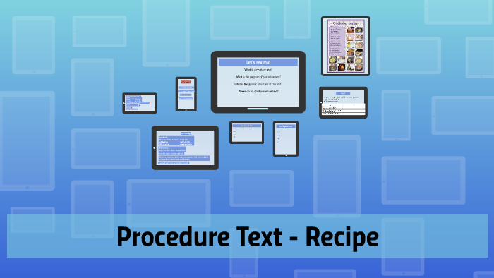 Procedure Text - Recipe by Frida Lestari on Prezi