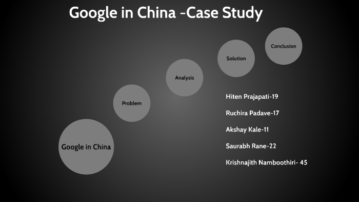 Google in China by Hiten Prajapati on Prezi