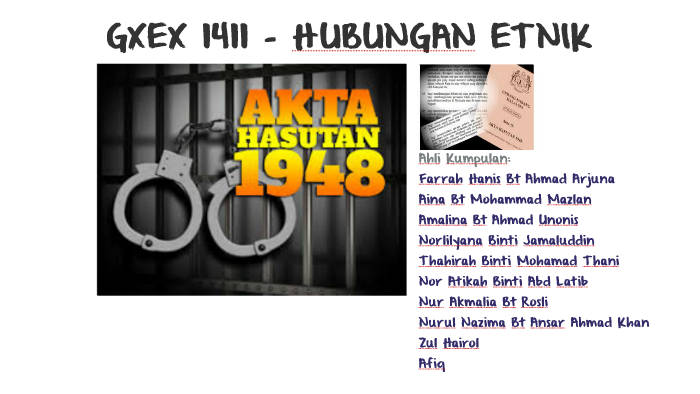 AKTA HASUTAN 1948 by Mayat Escapez on Prezi