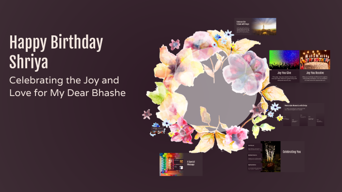 Happy Birthday Shriya by Gopal Natkar on Prezi