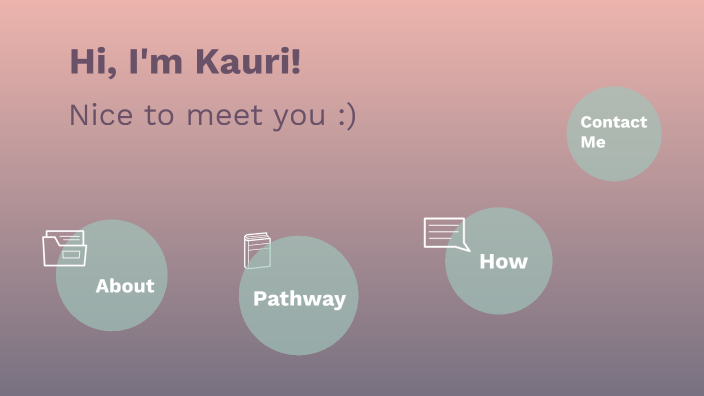 professional pathway talk by Kauri Kong on Prezi