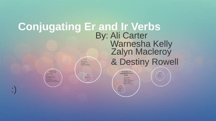 Er and Ir verbs by Ali Carter on Prezi