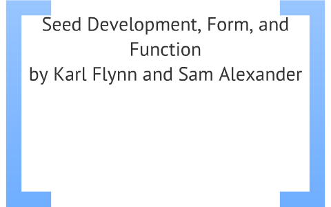 Seed Development, Form and Function by Karl Flynn on Prezi