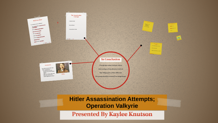 Hitler Assassination Attempts; Operation Valkyrie by Kaylee Knutson