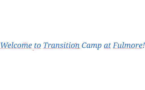 Day 1 - Transition Camp Overview by Shaun Sikes on Prezi