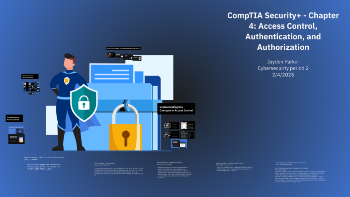 CompTIA Security+ - Chapter 4: Access Control, Authentication, and Authorization by Jayden ...